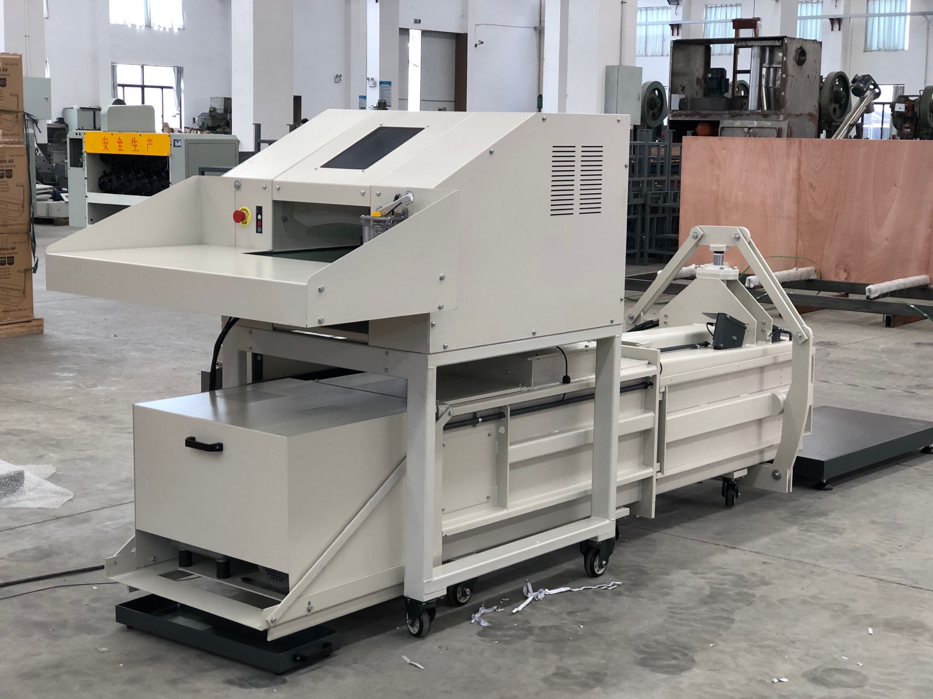 Paper Shredding And Baling Machine - Buy industrial paper shredding and ...